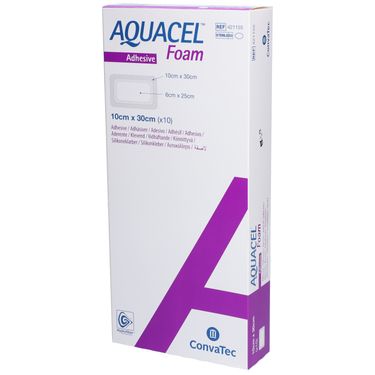 AQUACEL FOAM Adhésif - Pansement hydrocellulaire adhésif siliconé 10 x ...