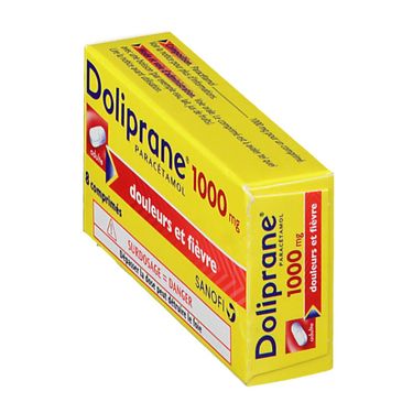 Doliprane® Paracétamol 1000 mg 8 pc(s) - Redcare Pharmacie