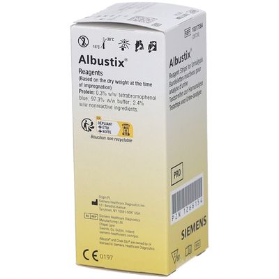 Siemens ALBUSTIX® Bandelettes réactives 50 pc(s) - Redcare Pharmacie