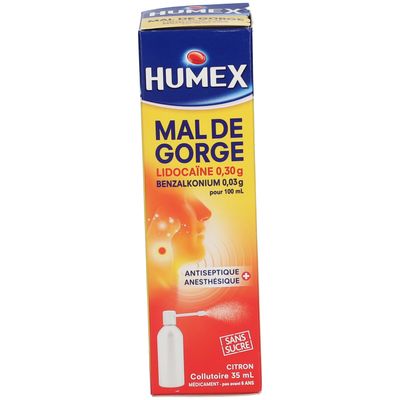 Humex Mal de Gorge s/s 35 ml - Redcare Pharmacie