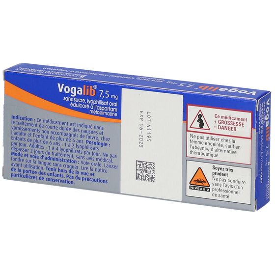 Vogalib® 7,5 mg 8 pc(s) - Redcare Pharmacie