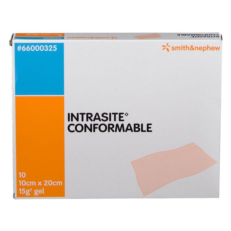 INTRASITE Hydrogel Pansement conforme 10 cm x 20 cm 10 pc(s) - Redcare ...