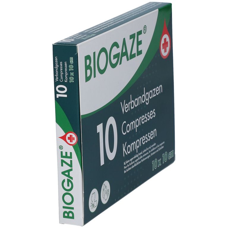 Biogaze® 10 Compresses stériles 10x10cm 10 pc(s) - Redcare Pharmacie