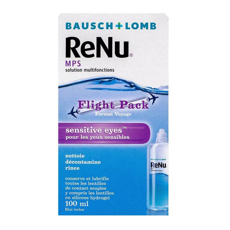 BAUSCH + LOMB ReNu MPS Flight Pack 100 ml - Redcare Pharmacie