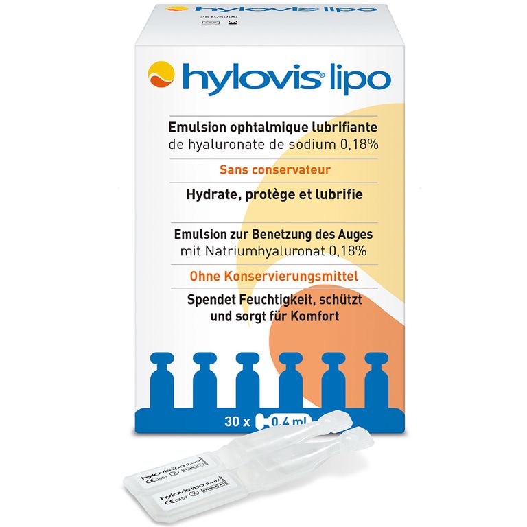 HYLOVIS® Lipo Emulsion ophtalmique lubrifiante 12 ml - Redcare Pharmacie