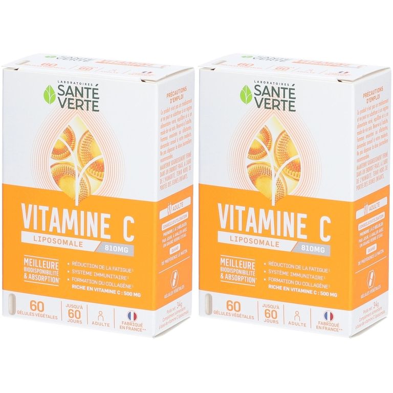 SANTE VERTE Vitamine C Liposomale 810 mg 2x60 pc(s) - Redcare Pharmacie