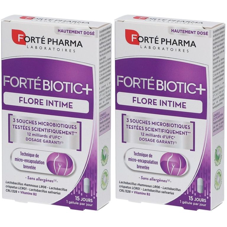 Forté Pharma Flore intime FORTÉBIOTIC 2x15 pc(s) - Redcare Pharmacie