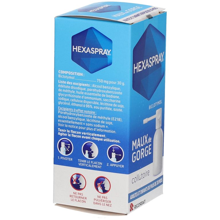 Hexaspray® Biclotymol 30 g - Redcare Pharmacie