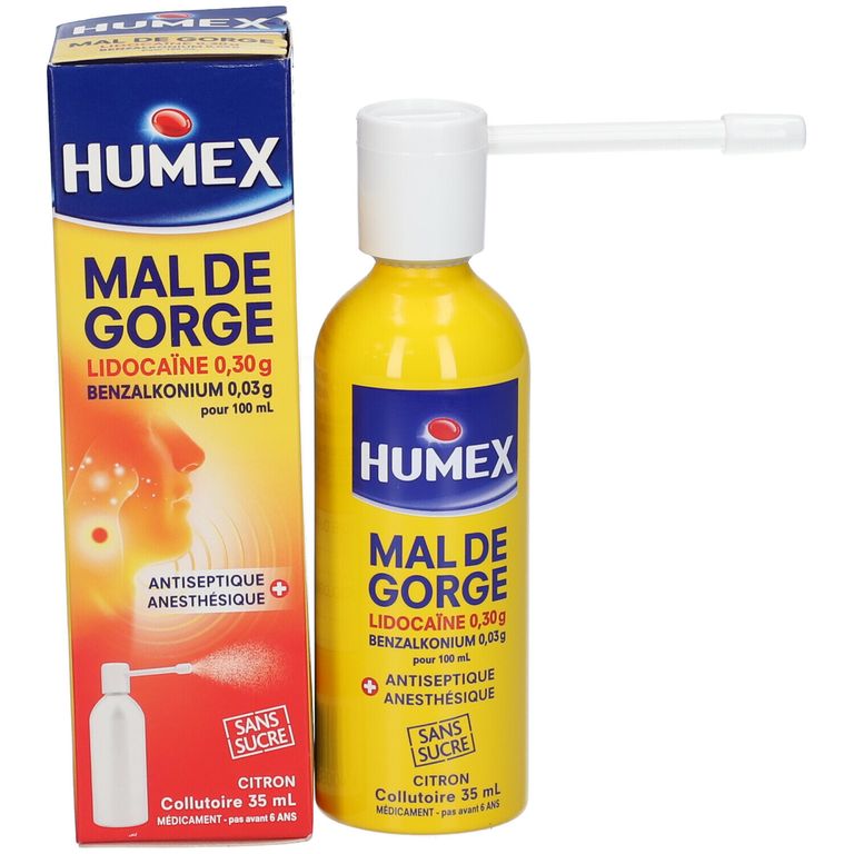 Humex Mal de Gorge s/s 35 ml - Redcare Pharmacie