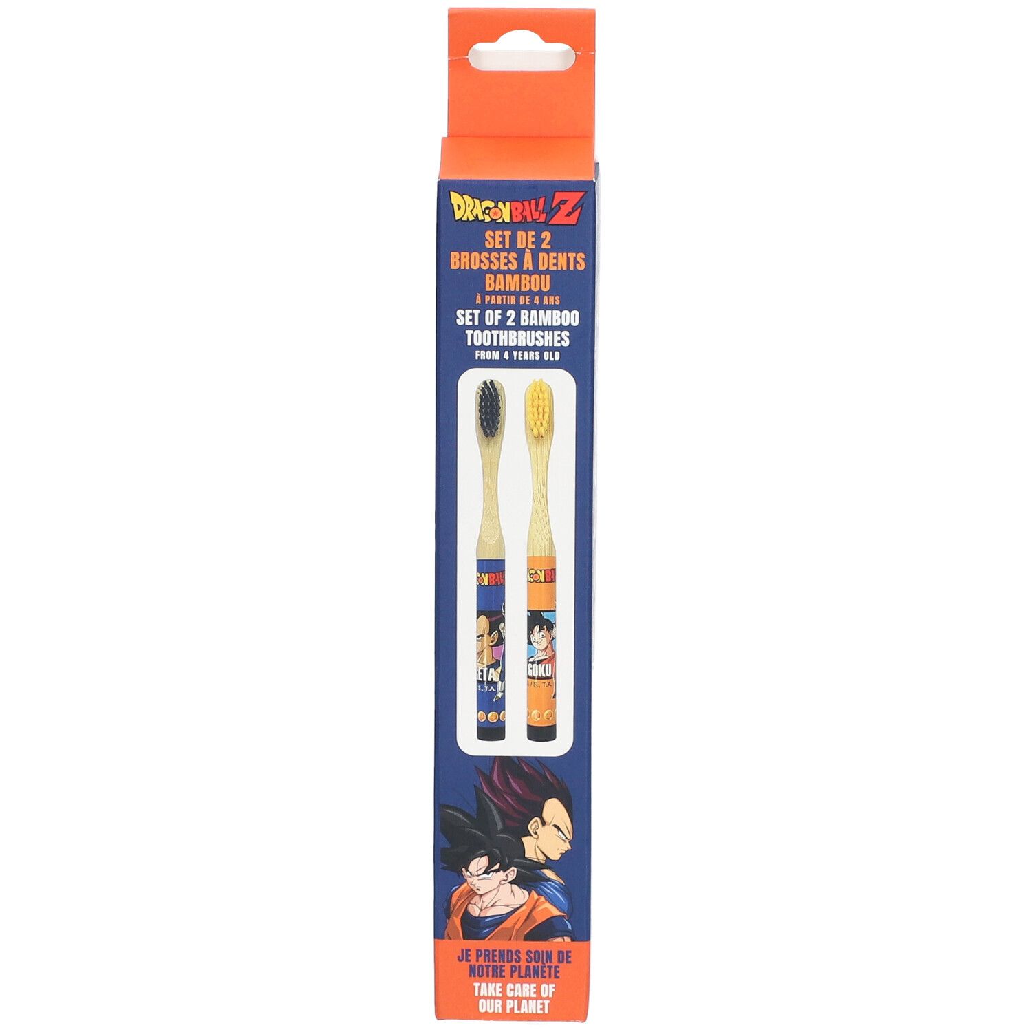 DRAGON BALL Z Set de 2 brosses à dents bambou 4 ans et + 2 pc(s ...