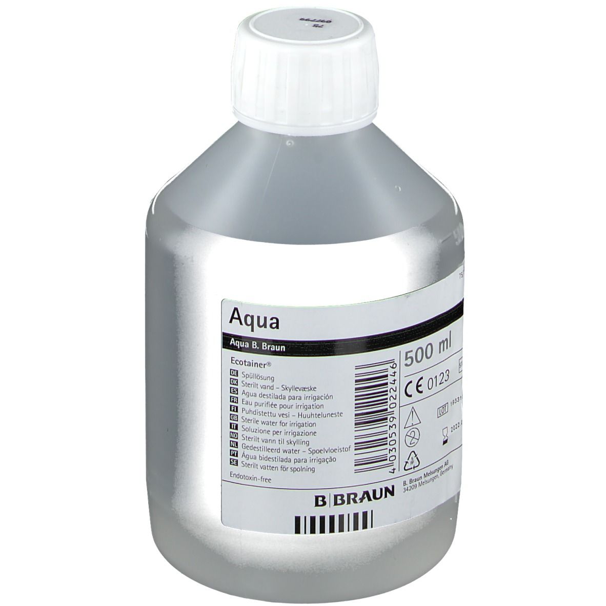 Ecotainer® B. Braun Aqua 500 ml - Redcare Pharmacie