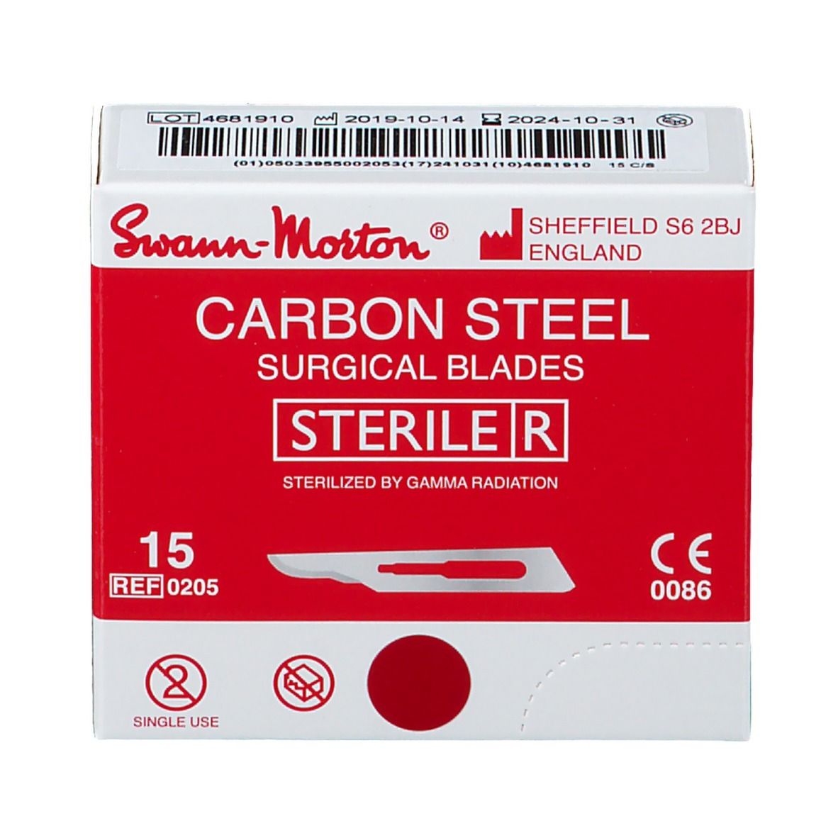 Swann-Morton® Lames de bistouri à usage unique 100 pc(s) - Redcare ...