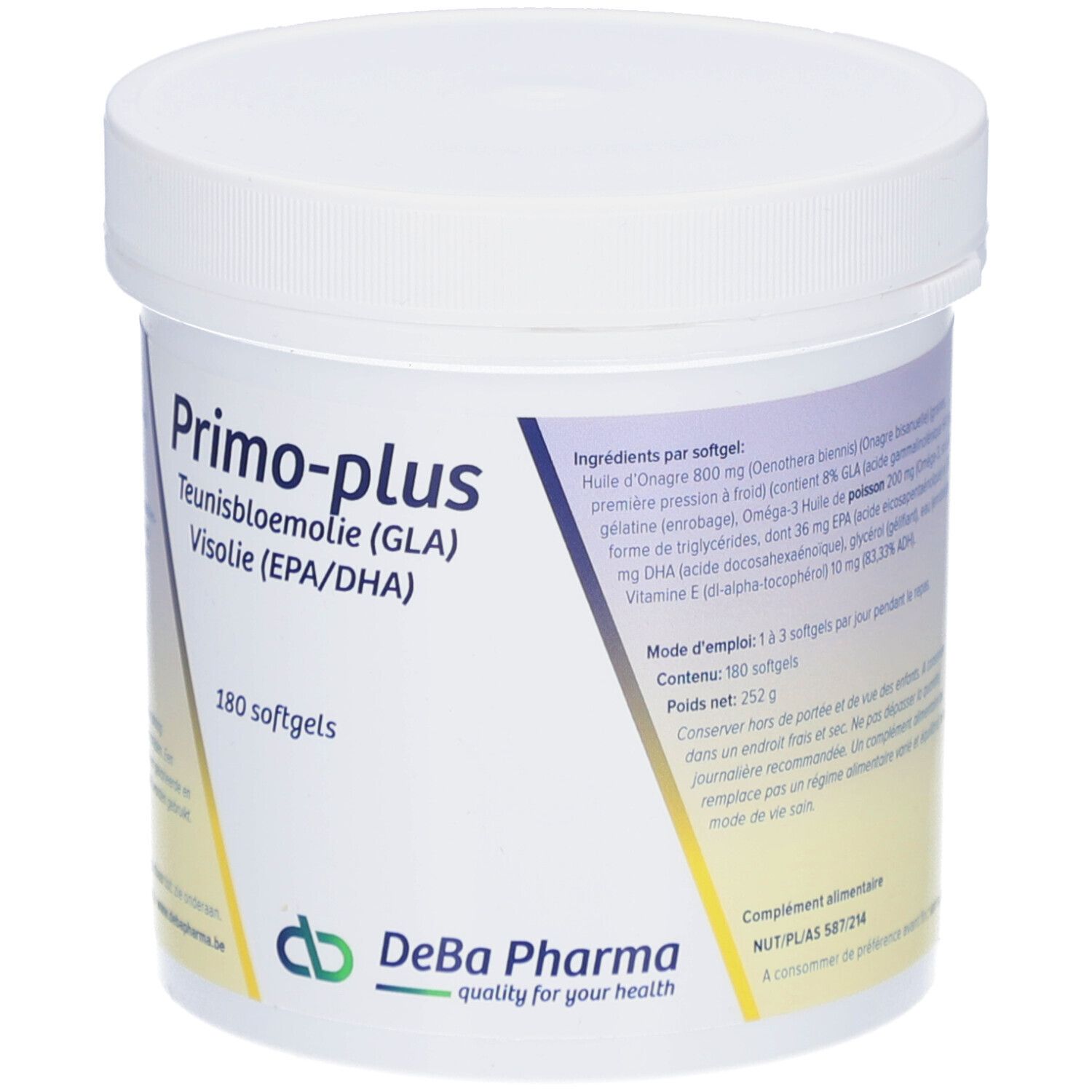 DeBa Pharma Primo-Plus 180 pc(s) - Redcare Pharmacie