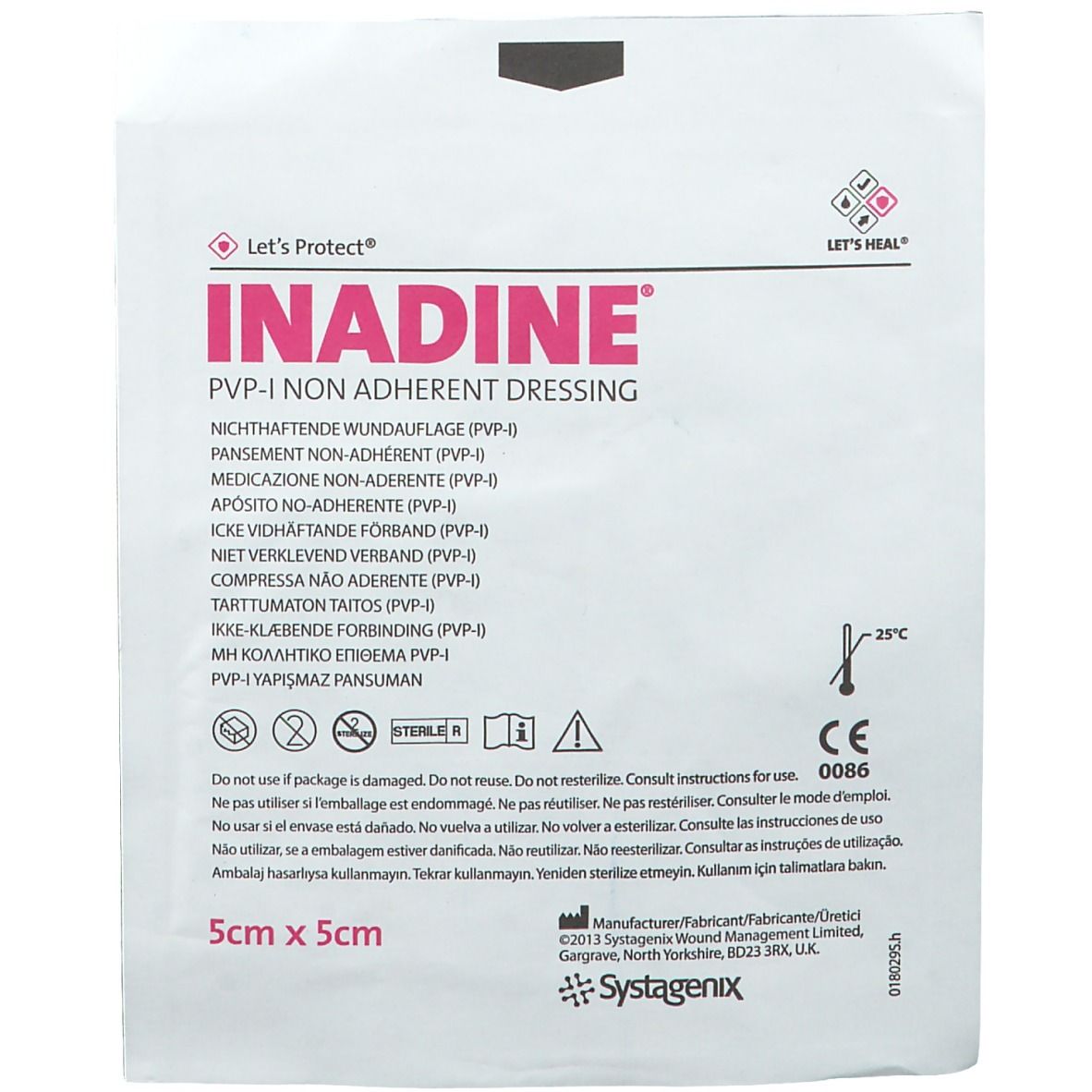 Inadine PVP 5 cm x 5 cm 1 pc(s) - Redcare Pharmacie