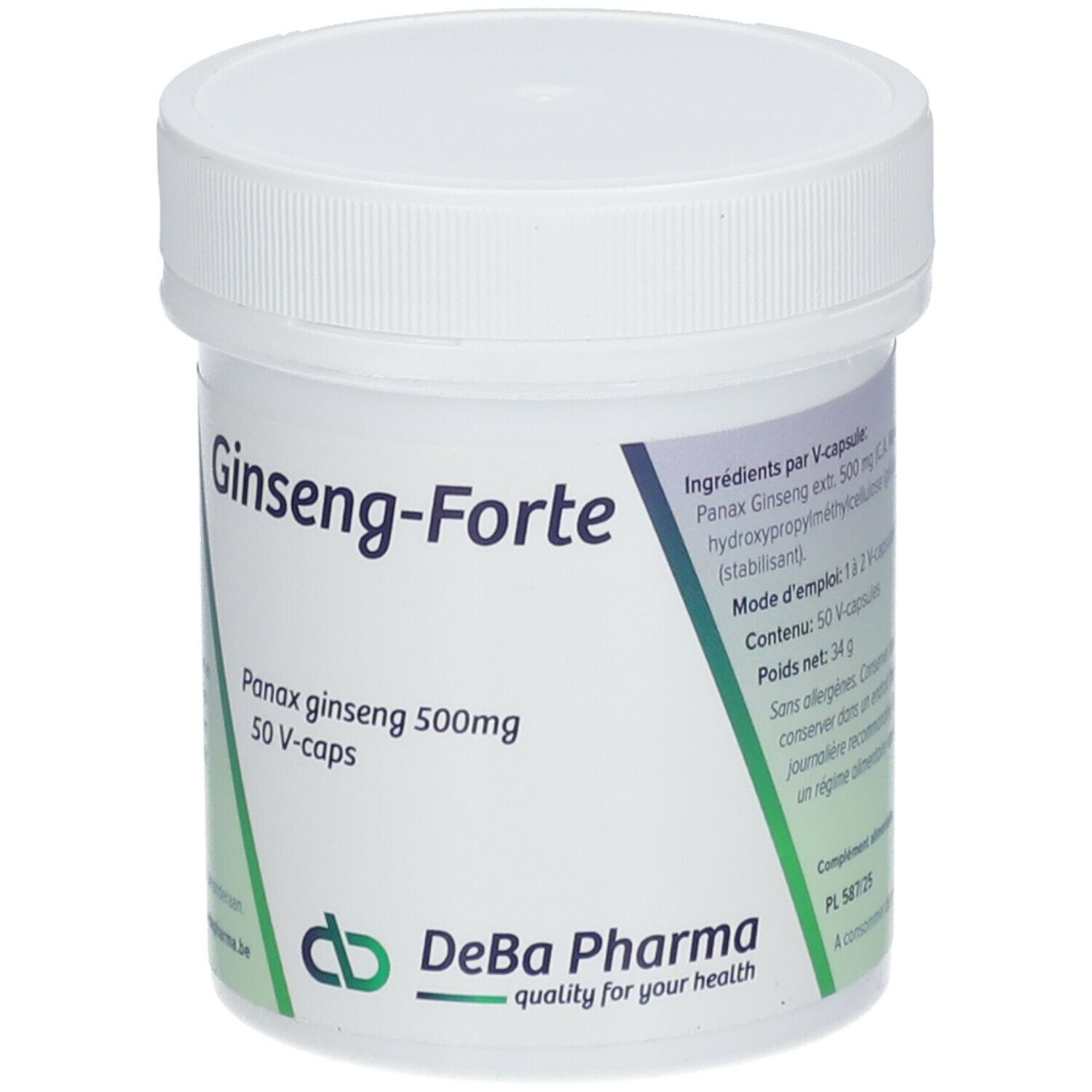 DEBA PHARMA Ginseng Forte 500 mg 50 pc(s) - Redcare Pharmacie