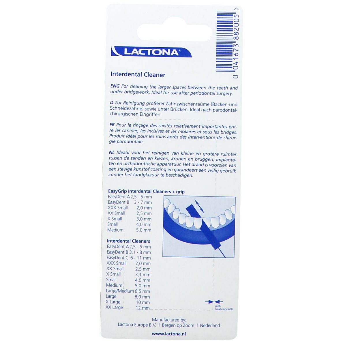 Lactona Cleaners Xl 10Mm 6 pc(s) - Redcare Pharmacie