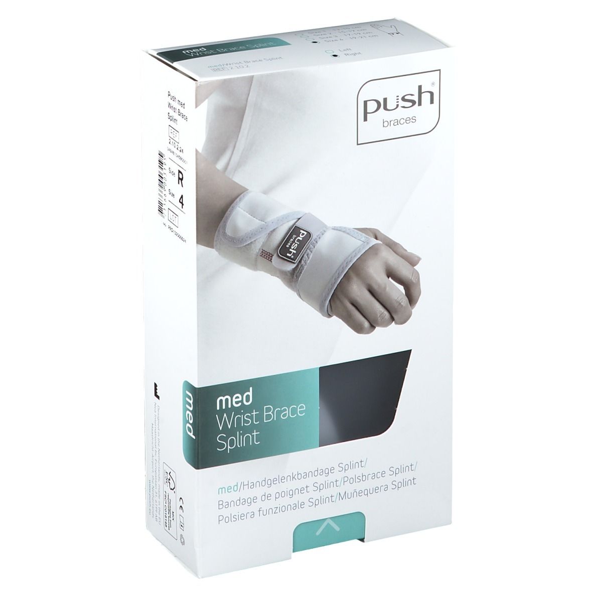 Push Med Bandage De Poignet Splint Droite 19-21cm T4 1 pc(s) - Redcare ...