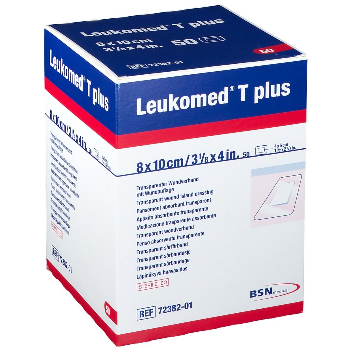 Leukomed T Plus Pansement Stérile 8 cm x 10 cm 50 pc(s) - Redcare Pharmacie