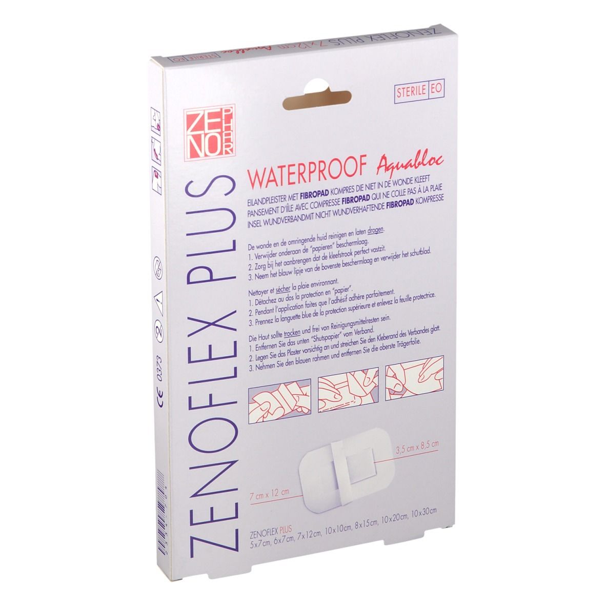 Zenoflex Plus 7cm x 12cm Pansement Sterile 5 pc(s) - Redcare Pharmacie