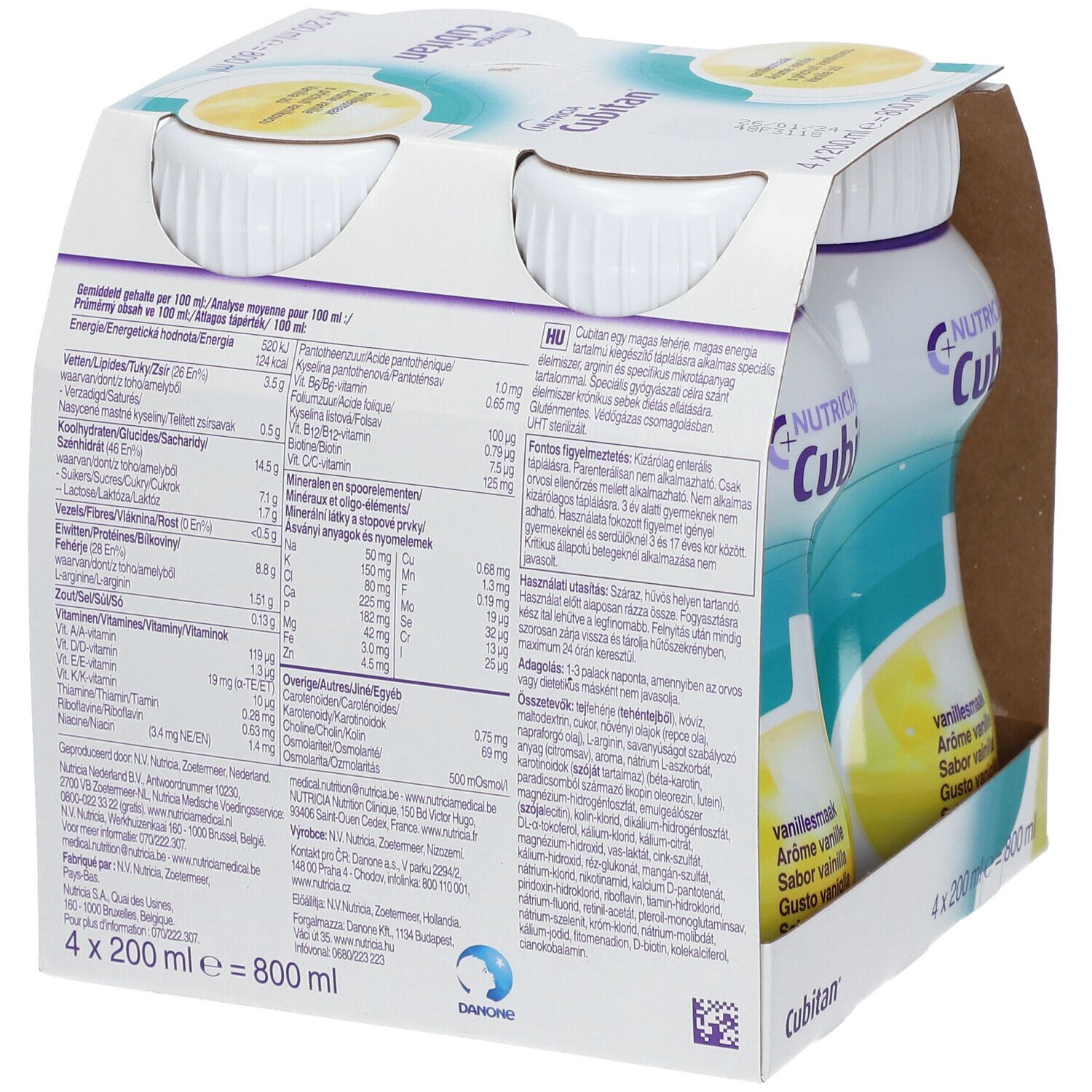 Cubitan Vanille 4x200 ml - Redcare Pharmacie