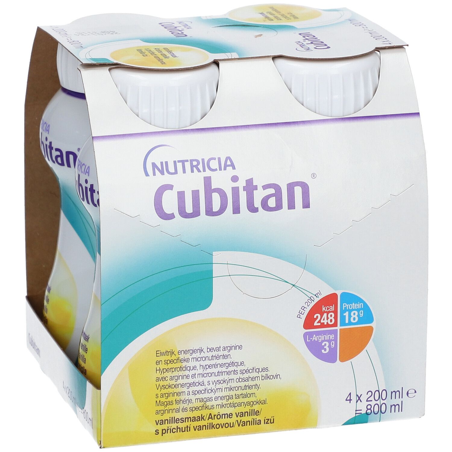 Cubitan Vanille 4x200 ml - Redcare Pharmacie