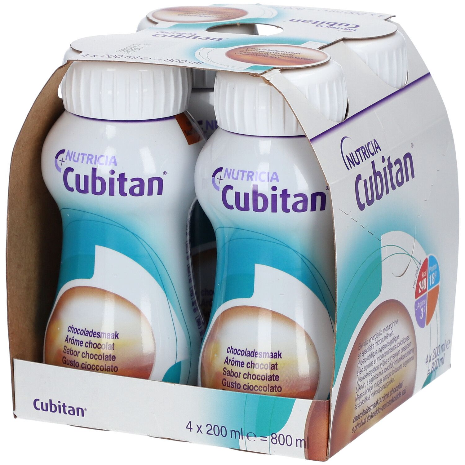 Cubitan Chocolat 4x200 ml - Redcare Pharmacie