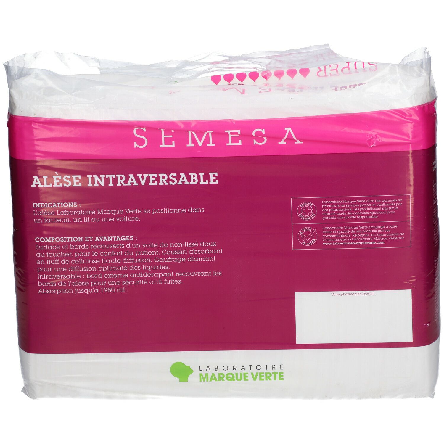 SEMESA Alèse Absorbante 30 pc(s) - Redcare Pharmacie