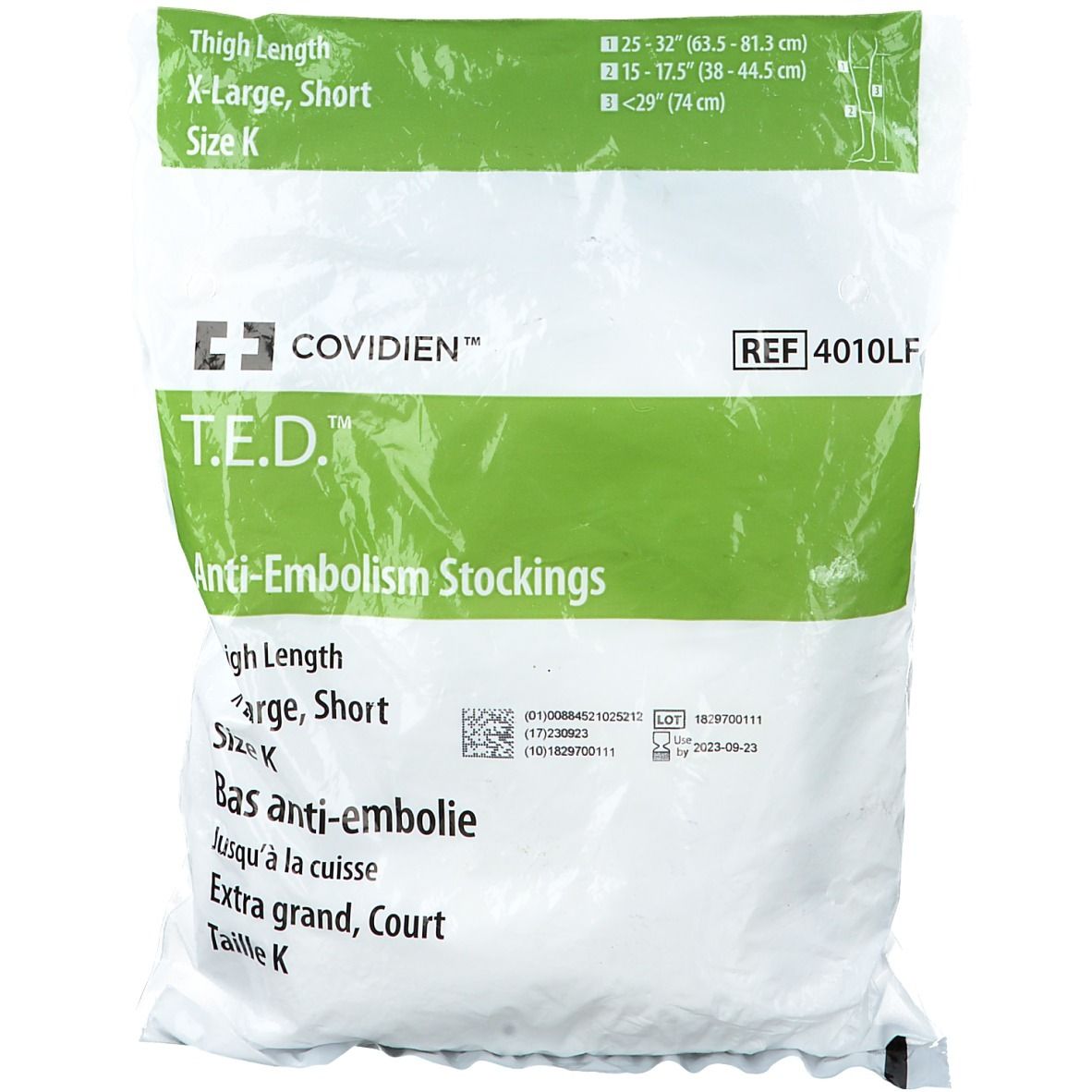 Ted Bas Cuisse 4010 egm Court Blanc 15x10 pc(s) - Redcare Pharmacie