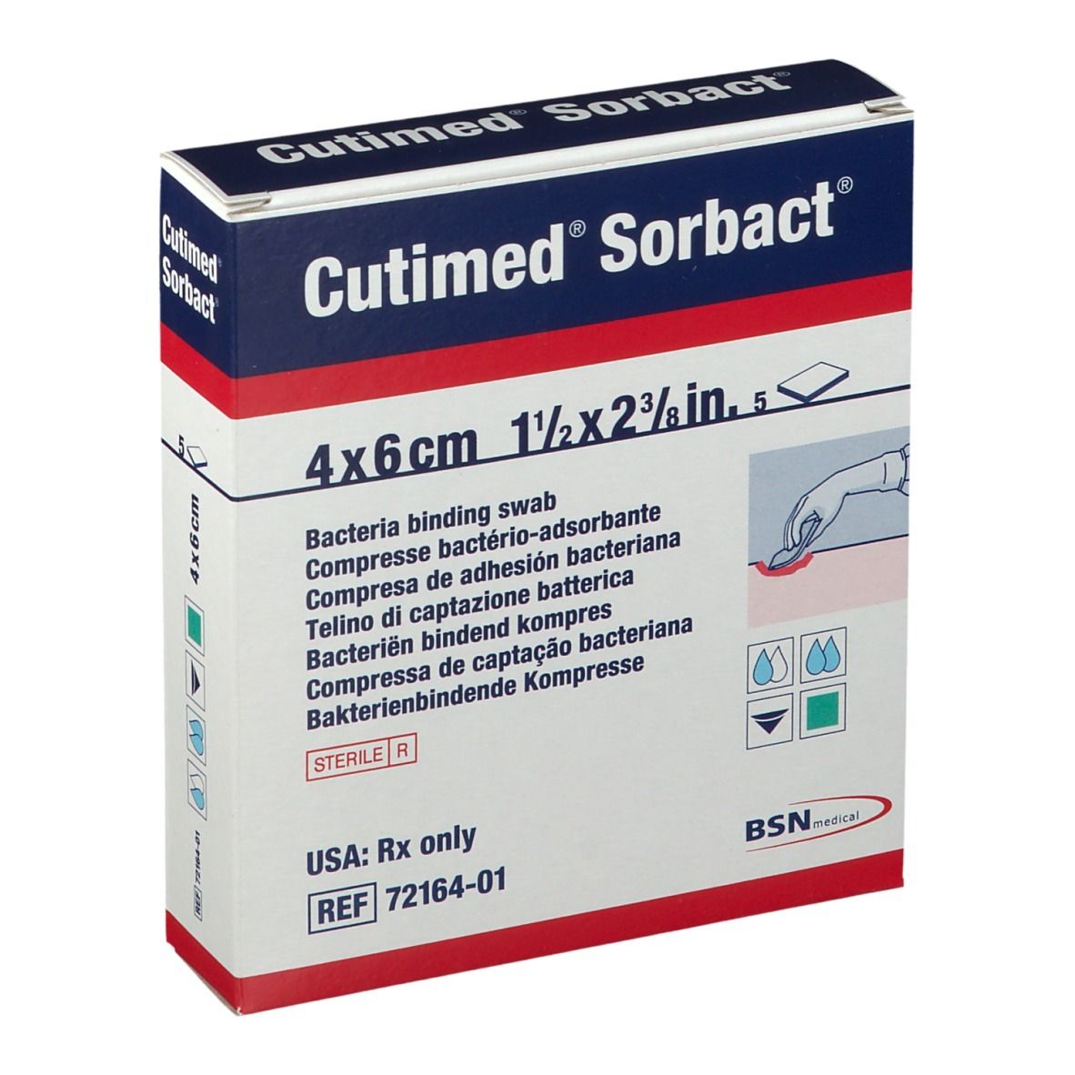 Cutimed Sorbact Cp 4X 6Cm 7216401 5 pc(s) - Redcare Pharmacie