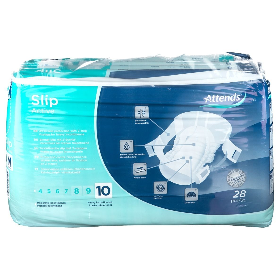Attends® Slip Active 10 Medium 28 pc(s) - Redcare Pharmacie