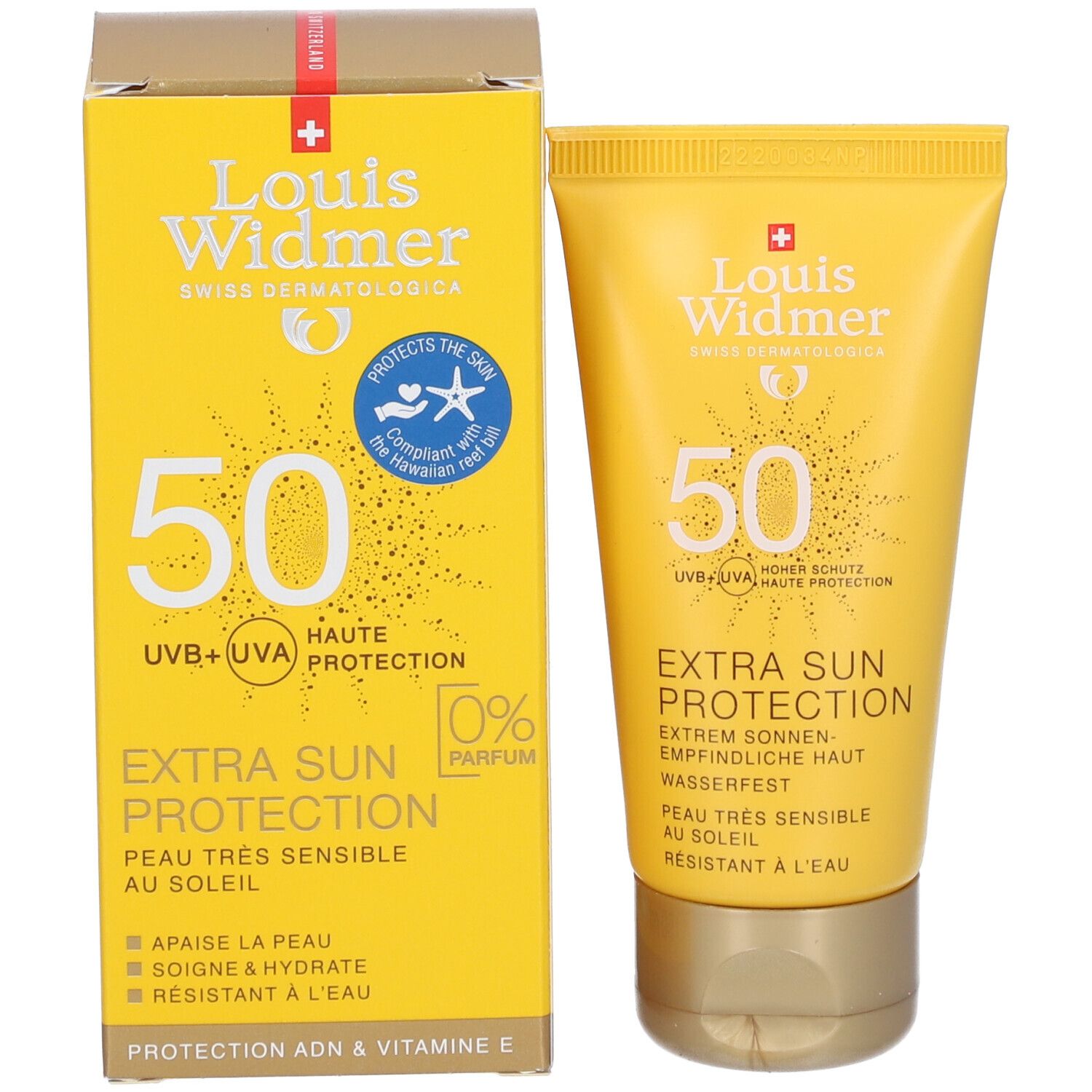 Louis Widmer Extra Sun Protection SPF50 sans parfum 50 ml - Redcare ...