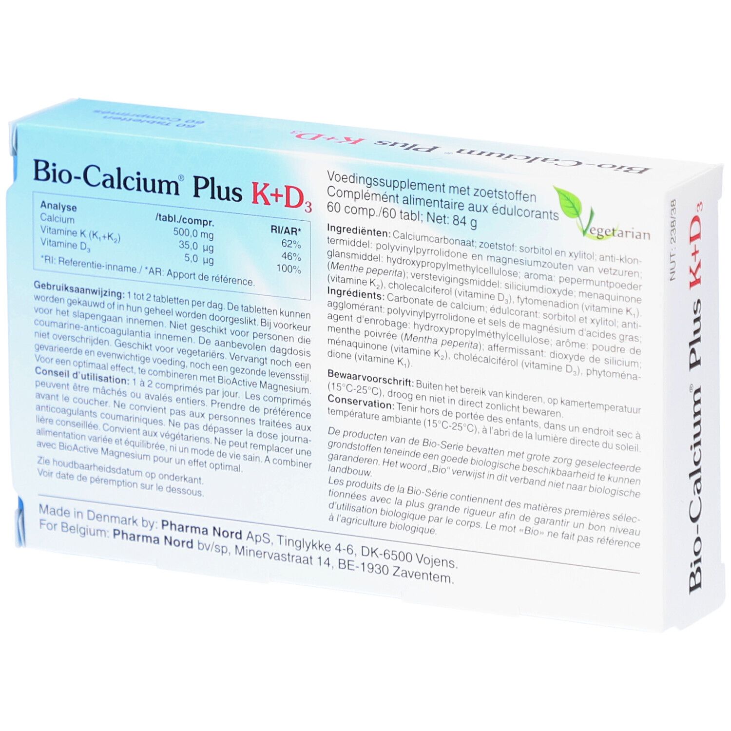 Pharma Nord Bio-Calcium+D3+K1 60 pc(s) - Redcare Pharmacie