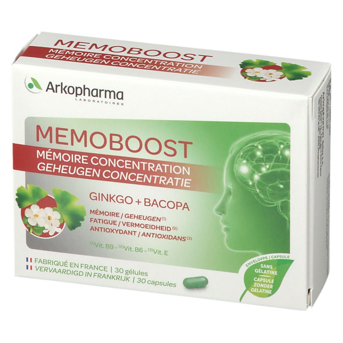 Memoboost® Ginkgo Bacopa 30 pc(s) - Redcare Pharmacie