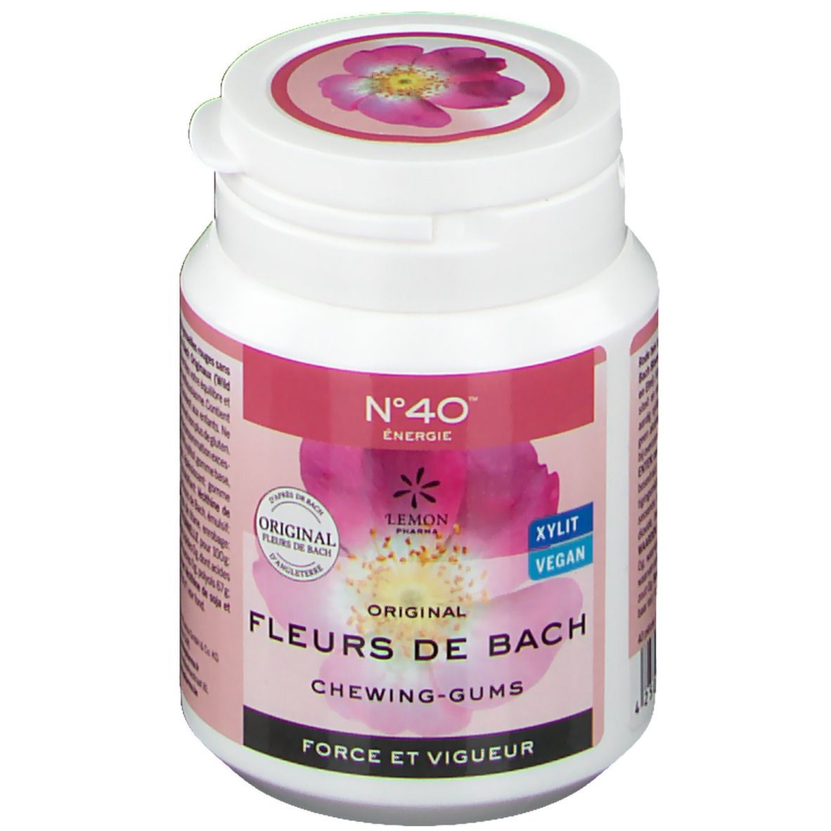 Fleurs de Bach N°40 Énergie Chewing-Gums Sans Sucre Groseille Rouge 40 ...