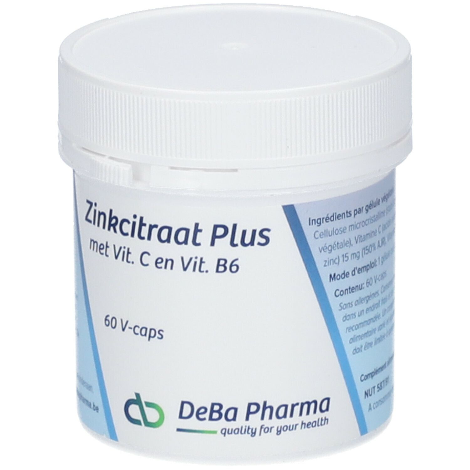 DEBA PHARMA Zinc Citrate Plus 60 pc(s) - Redcare Pharmacie