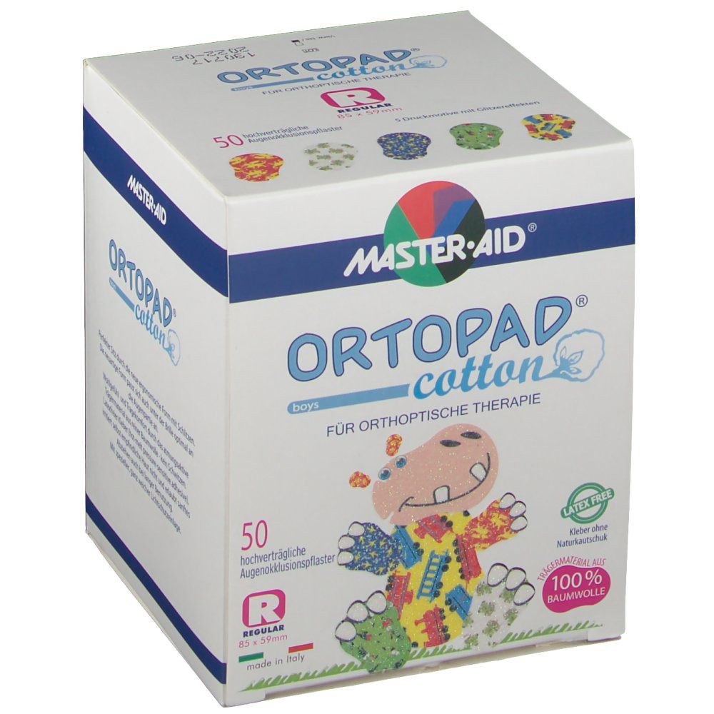 Ortopad Cotton Regular Boys Pansements Oculaires 50 pc(s) - Redcare ...