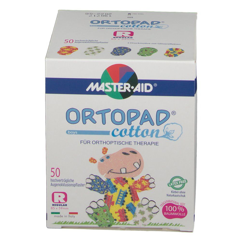 Ortopad Cotton Regular Boys Pansements Oculaires 50 pc(s) - Redcare ...