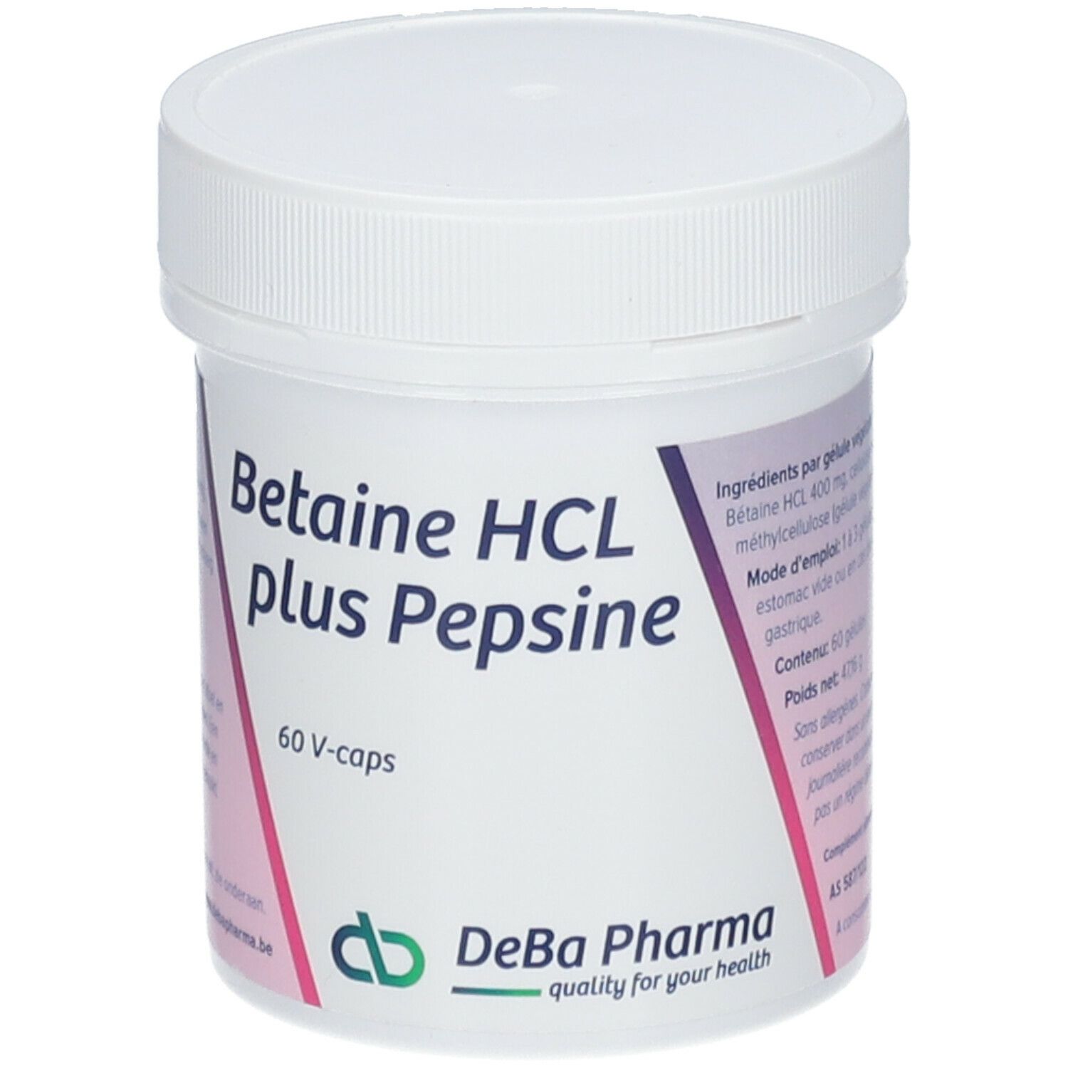 Deba Betaine HCL + Pepsine 60 pc(s) - Redcare Pharmacie