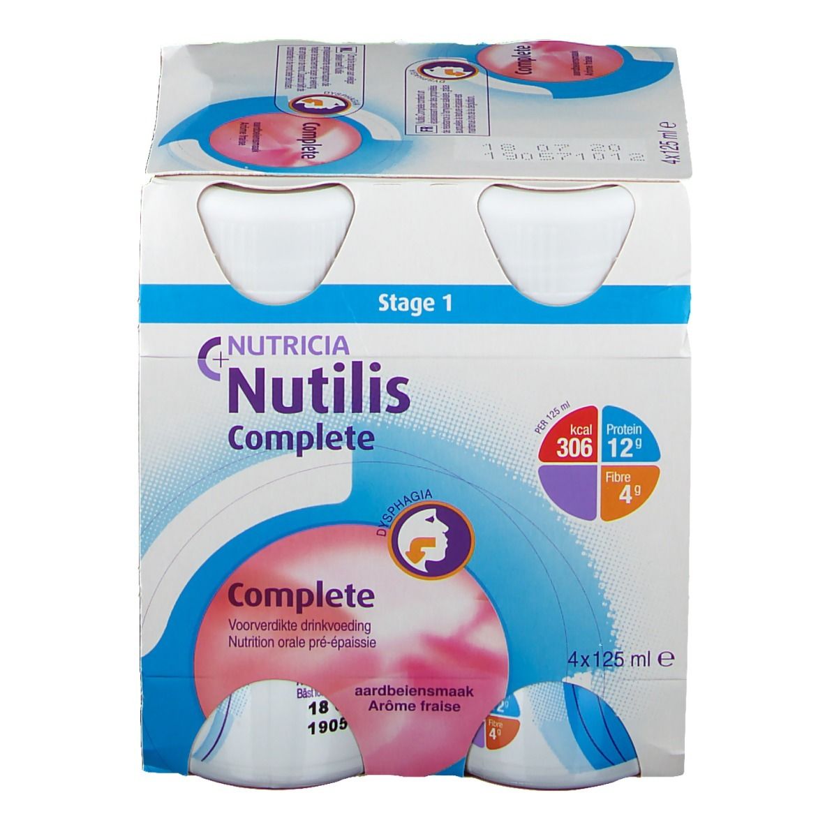 Nutricia Nutilis Complete Stage 1 Fraise 4x125 ml - Redcare Pharmacie