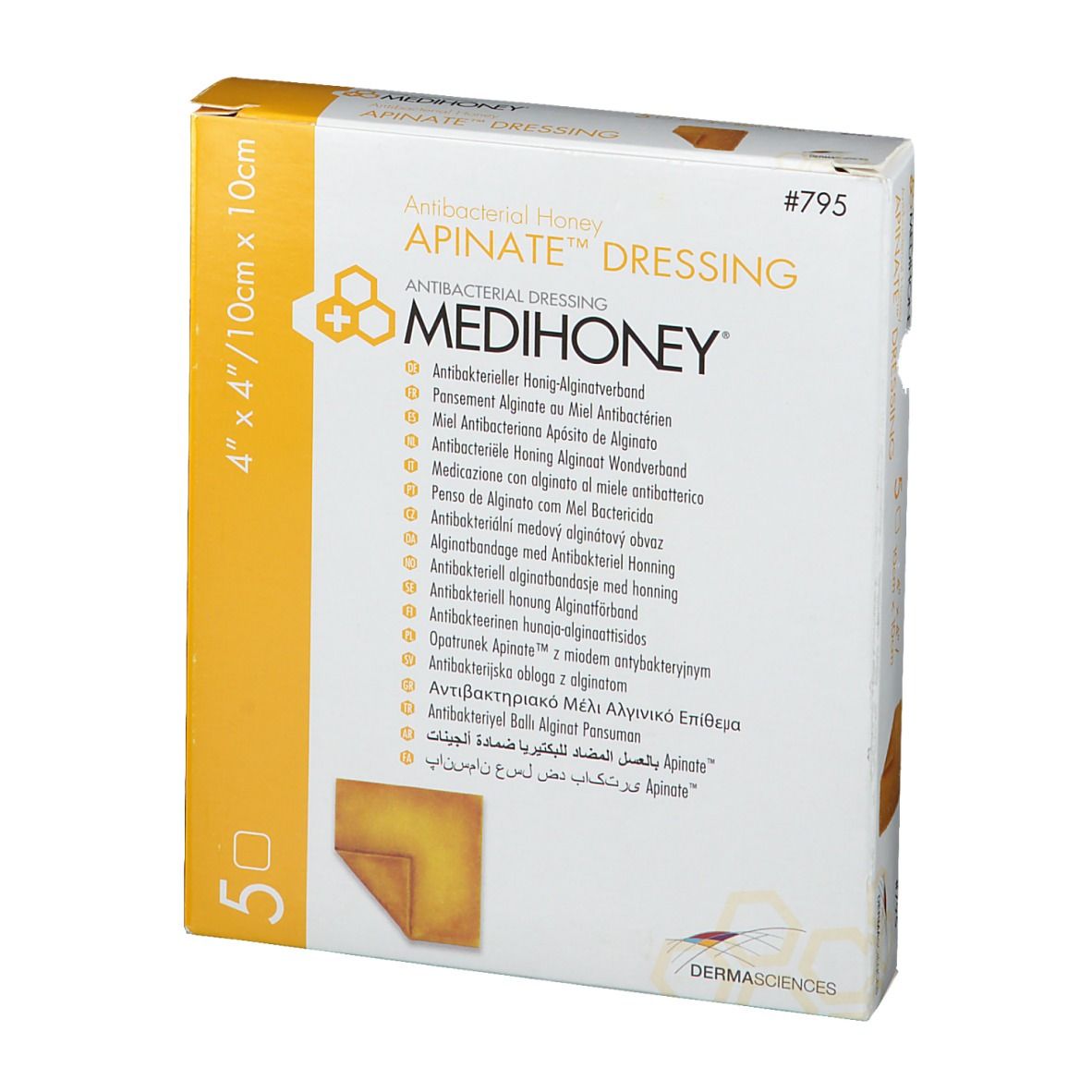 Medihoney Apinate Alginate Pansement 10cm x 10cm 5 pc(s) - Redcare ...