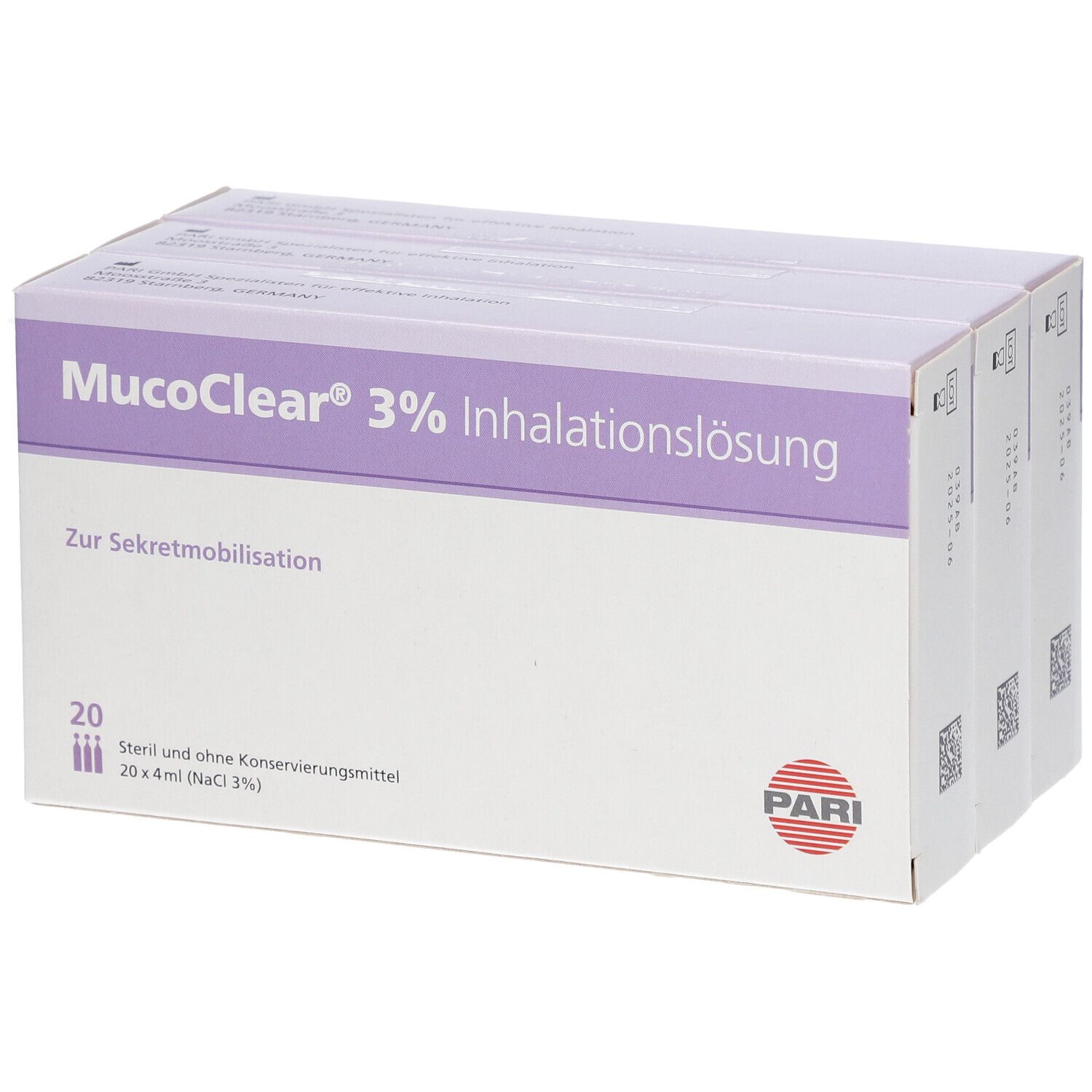 Mucoclear® 3% 3x20 pc(s) - Redcare Pharmacie