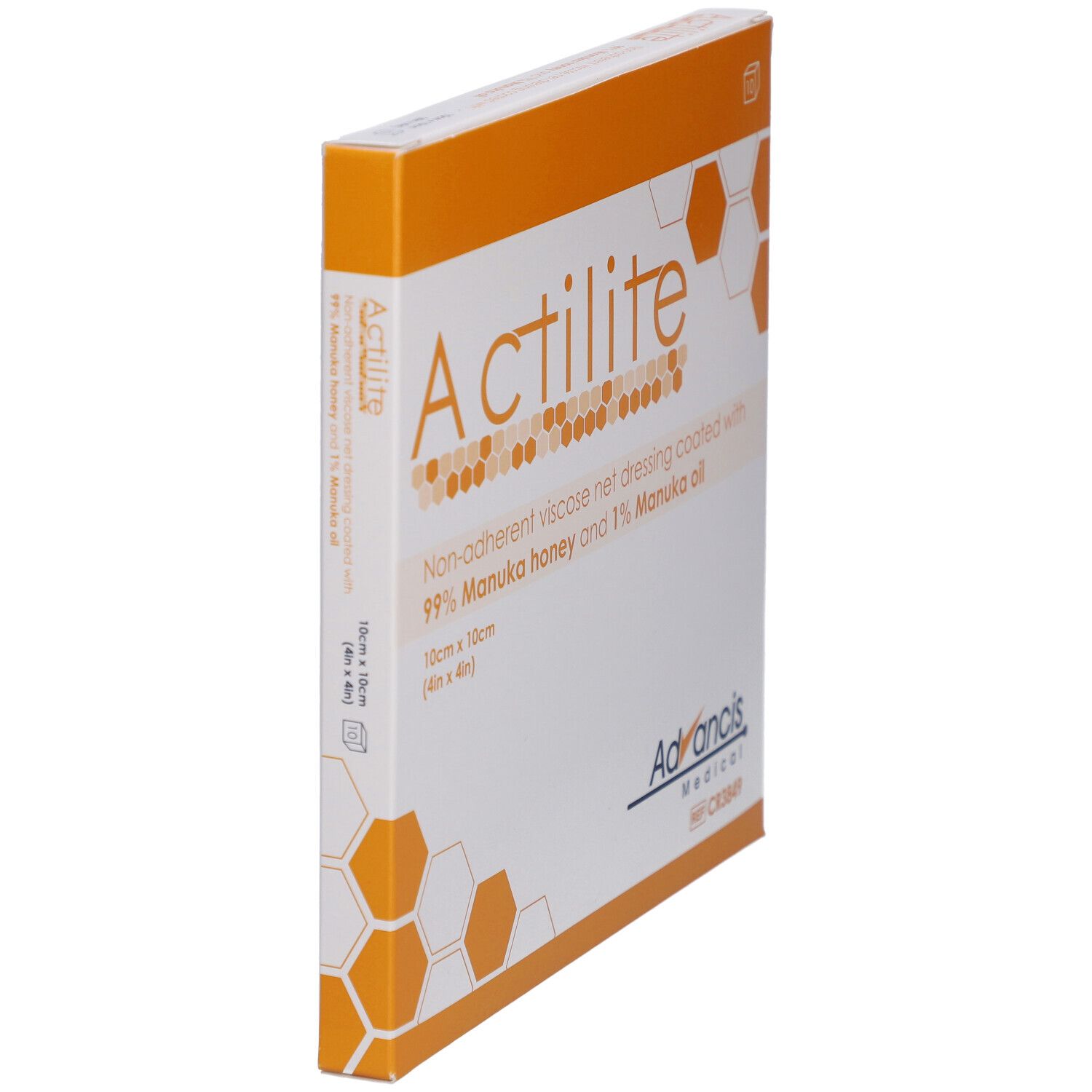ADVANCIS Actilite Pansement Gaze de viscose revêtue de 99% de miel de ...