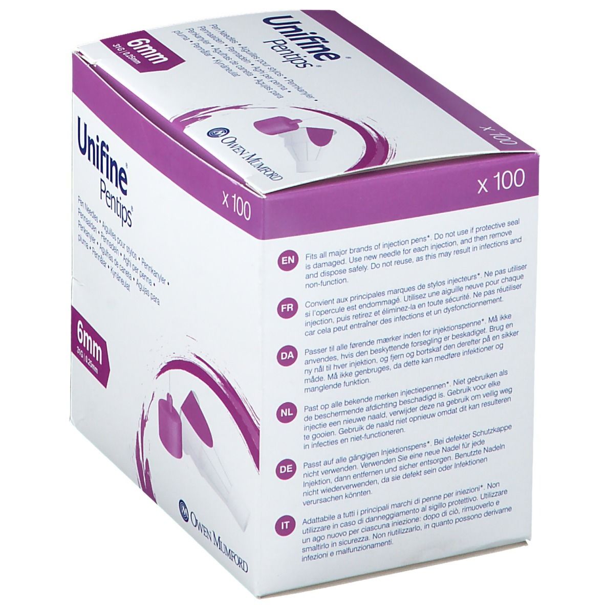 Unifine Aiguille Stérile 31G 6 Mm An3590 100 pc(s) - Redcare Pharmacie