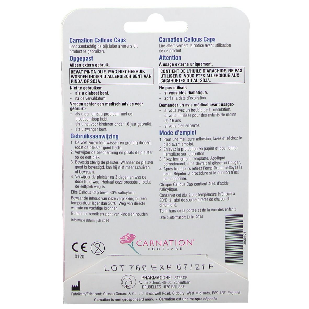 Carnation Callous Caps HB 2 pc(s) - Redcare Pharmacie