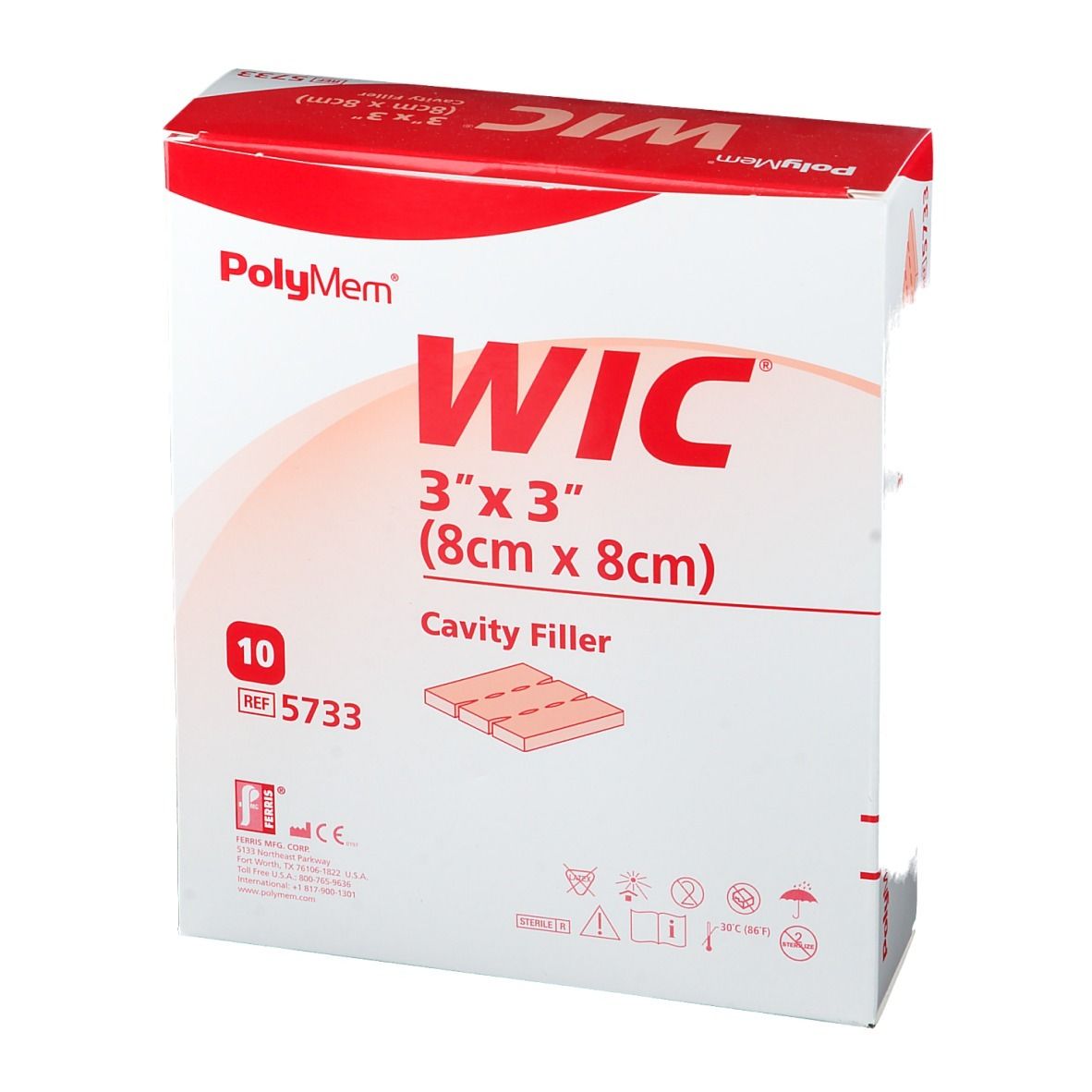PolyMem® WIC Pansements de remplissage 8 x 8 cm 10 pc(s) - Redcare ...