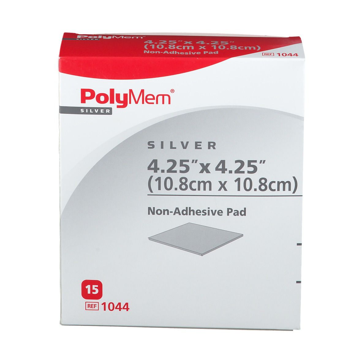 PolyMem® Silver Non adhésif 16.5 x 19 cm 15 pc(s) - Redcare Pharmacie