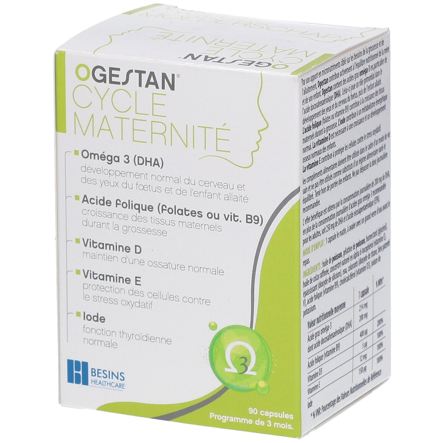 Ogestan® B9 Cycle maternité 90 pc(s) - Redcare Pharmacie
