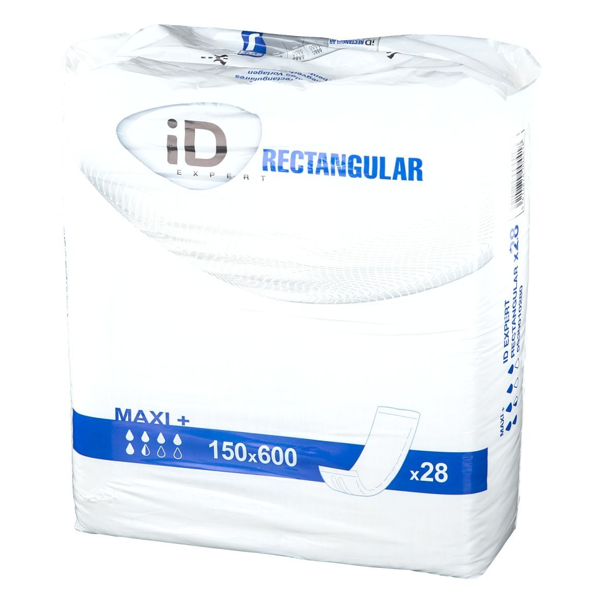 iD Expert Rectangular Maxi Plus 150 x 600 PE 28 pc(s) - Redcare Pharmacie