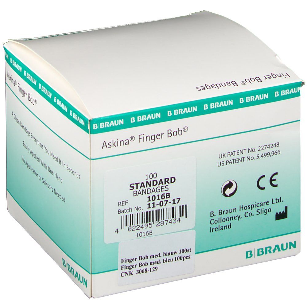 Askina® Finger Bob® Pansement Doigt Bleu M 100 pc(s) - Redcare Pharmacie