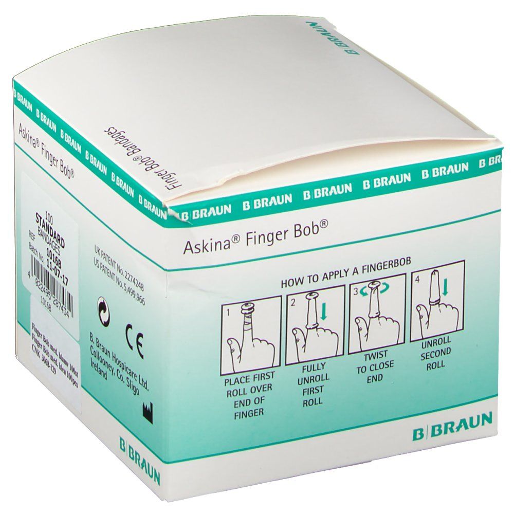 Askina® Finger Bob® Pansement Doigt Bleu M 100 pc(s) - Redcare Pharmacie